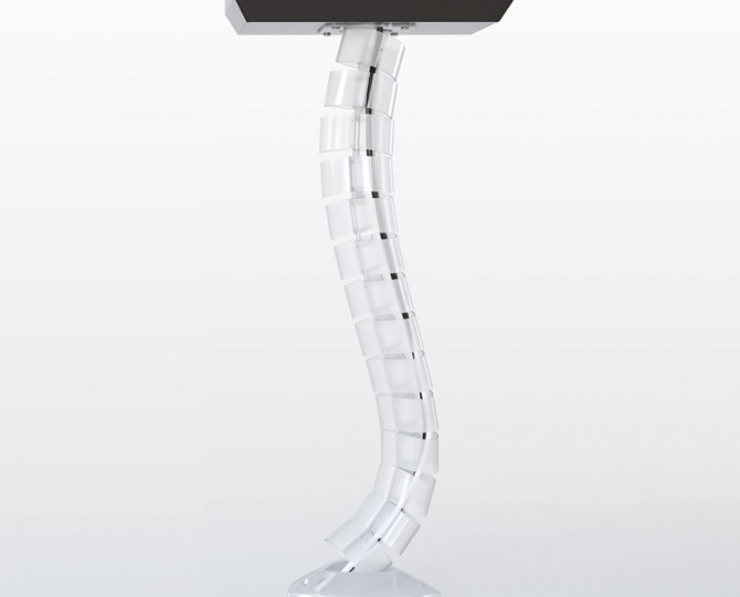 Flexible cable channel for desks with fixed legs / Additional options